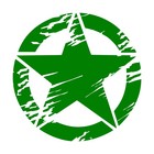 Distressed Army Star Premium Vinyl Decal | eBay