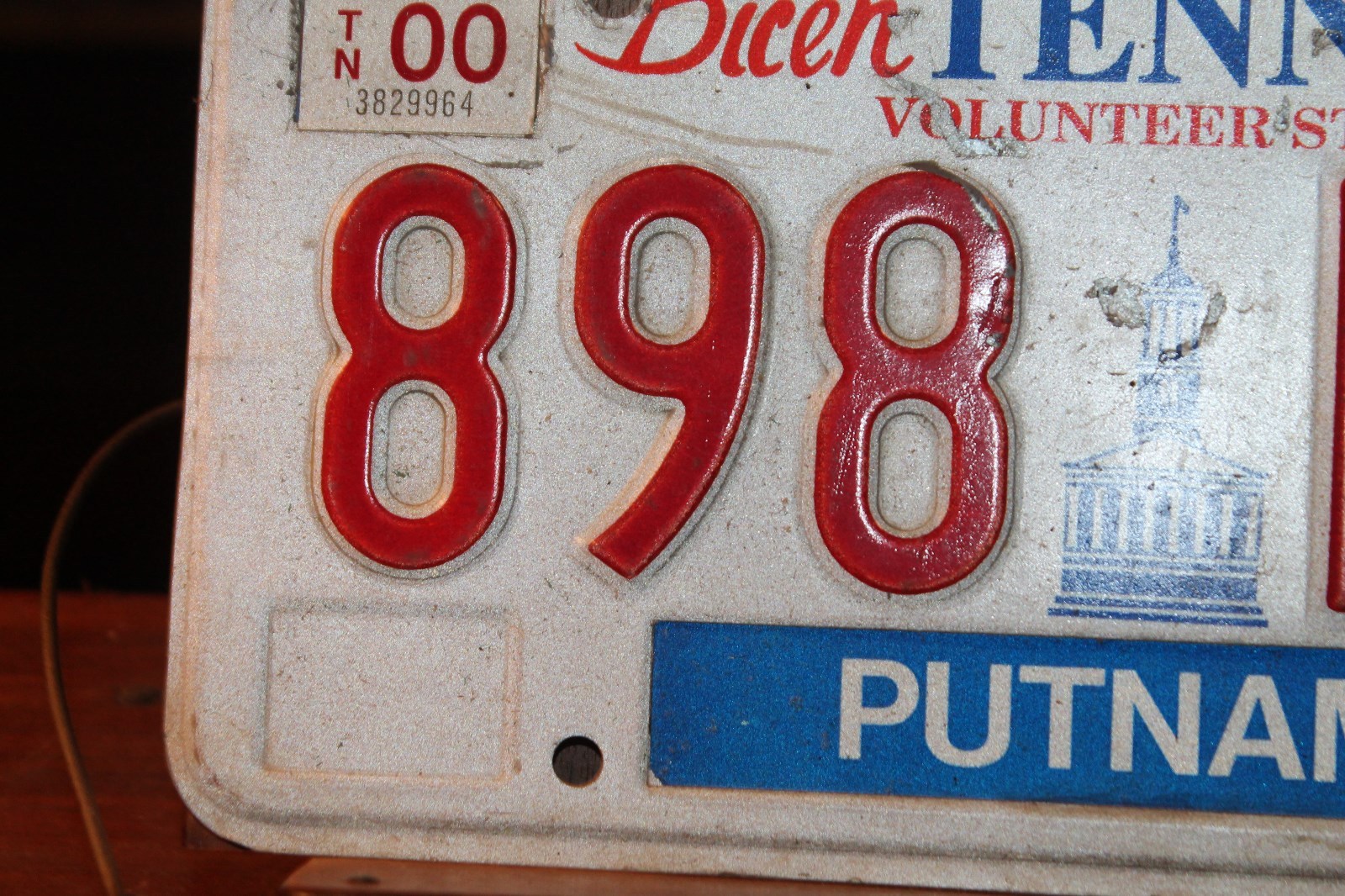 2000 Tennessee License Plate Putnam County 898 FBP | eBay