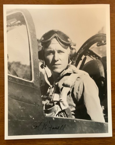 WWII USMC Marine Corps William Farrell Fighter Ace Signed Photo | eBay