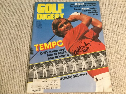 Al Geiberger Mr 59 Golf Signed Autograph Golf Digest Cover PGA | eBay