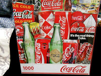 Vintage Soda Cans Coca-Cola Coke - Springbok 1000 Pieces Jigsaw Puzzle ...