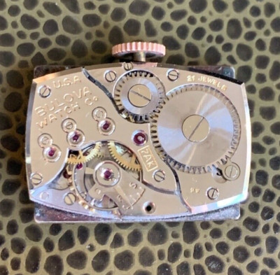 Bulova 7AK 21 Jewels Rectangular Wristwatch Movement Parts / Repair | eBay