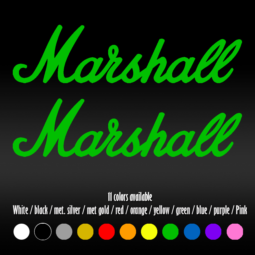 7" Marshall Music Amps Die Cut Bumper Car Window Vinyl Decal sticker | eBay