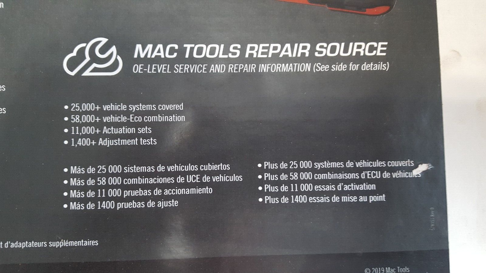 Mac Tools ET7200 Diagnostic Scan Tool New P2 | eBay
