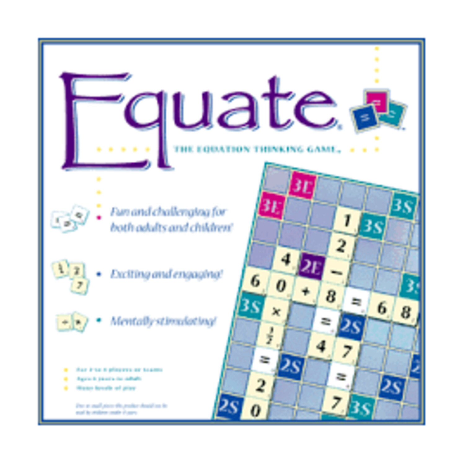Conceptual Math Boardgame Equate - The Equation Thinking Game Box Fair ...