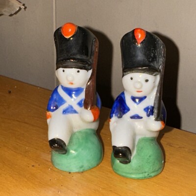 Toy Soldiers Porcelain Salt & Pepper Shakers - Japan - Vintage | eBay
