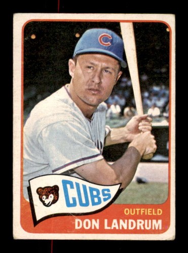 1965 Topps #596 Don Landrum GVG SP Cubs 567003 | eBay
