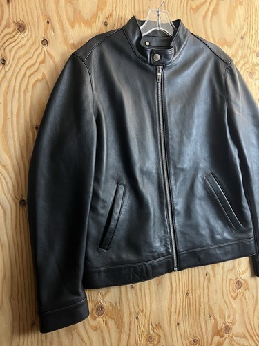 Thursday Boot Company Mens M Lamb Leather Racer Jacket Black Full Zip ...