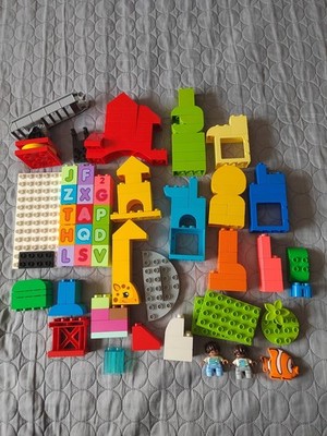 Lego DUPLO Bundle approx 1.4 KG of Mixed Bricks Blocks Figures Letters ...