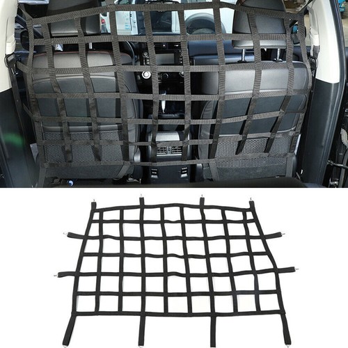 Black Cargo Net Rear Seat Divider Net Dog Barrier Accessories for Hilux ...