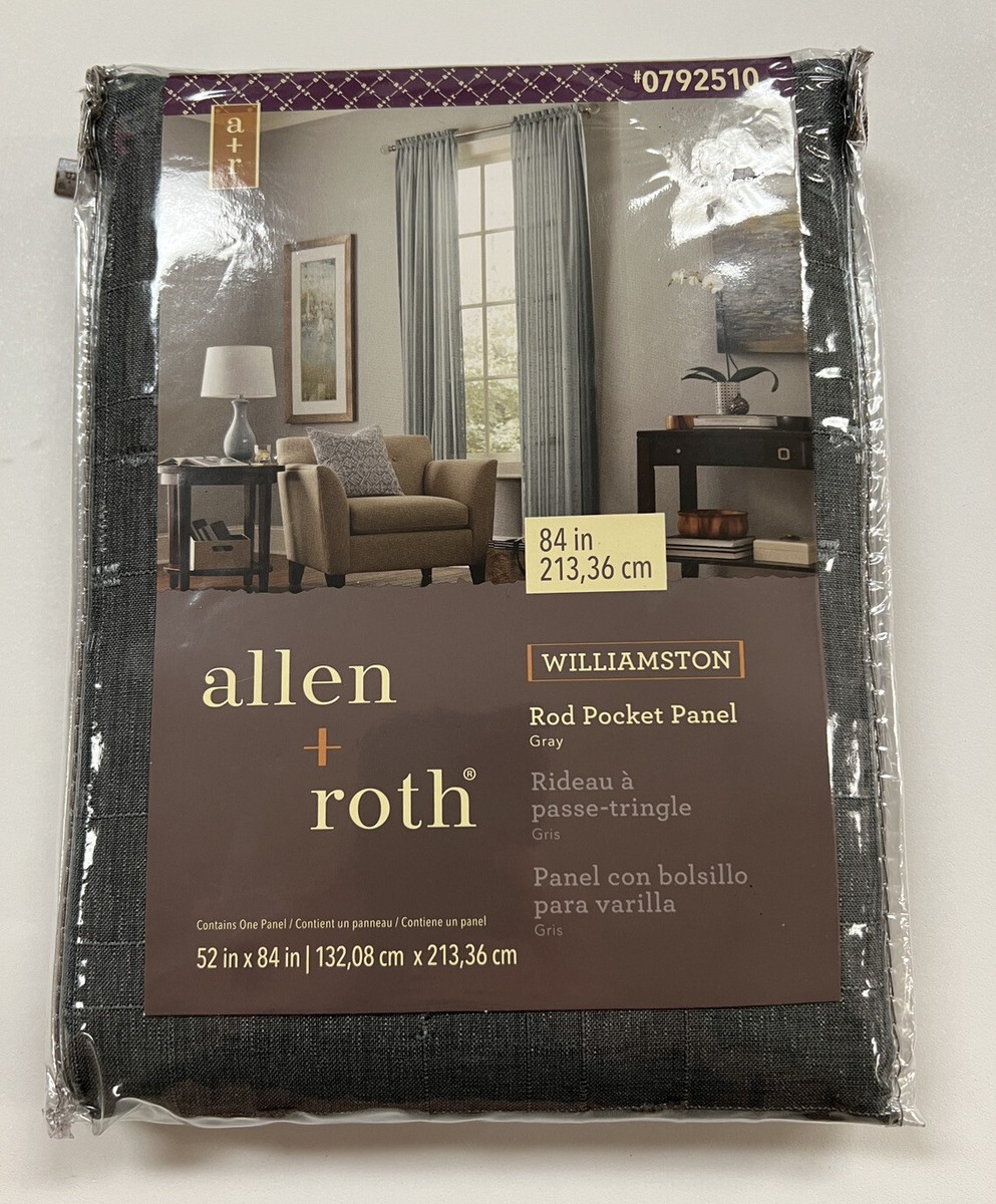 Allen Roth Curtain Allen + Roth Pierston 856804 Blackout Grommet Top