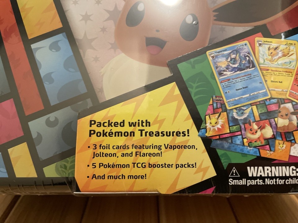 Pokemon TCG: Eevee Collector's Treasure Chest FACTORY SEALED (5 Booster ...