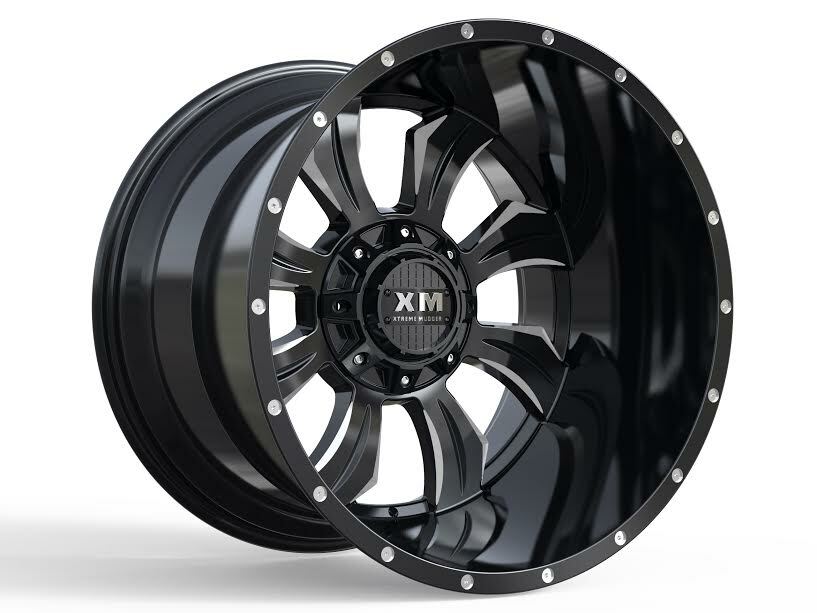 (4) FOUR 28'' XM-323 28X14-76 WHEELS TRUCK CHEVY GMC FORD LIFTED OFF ...