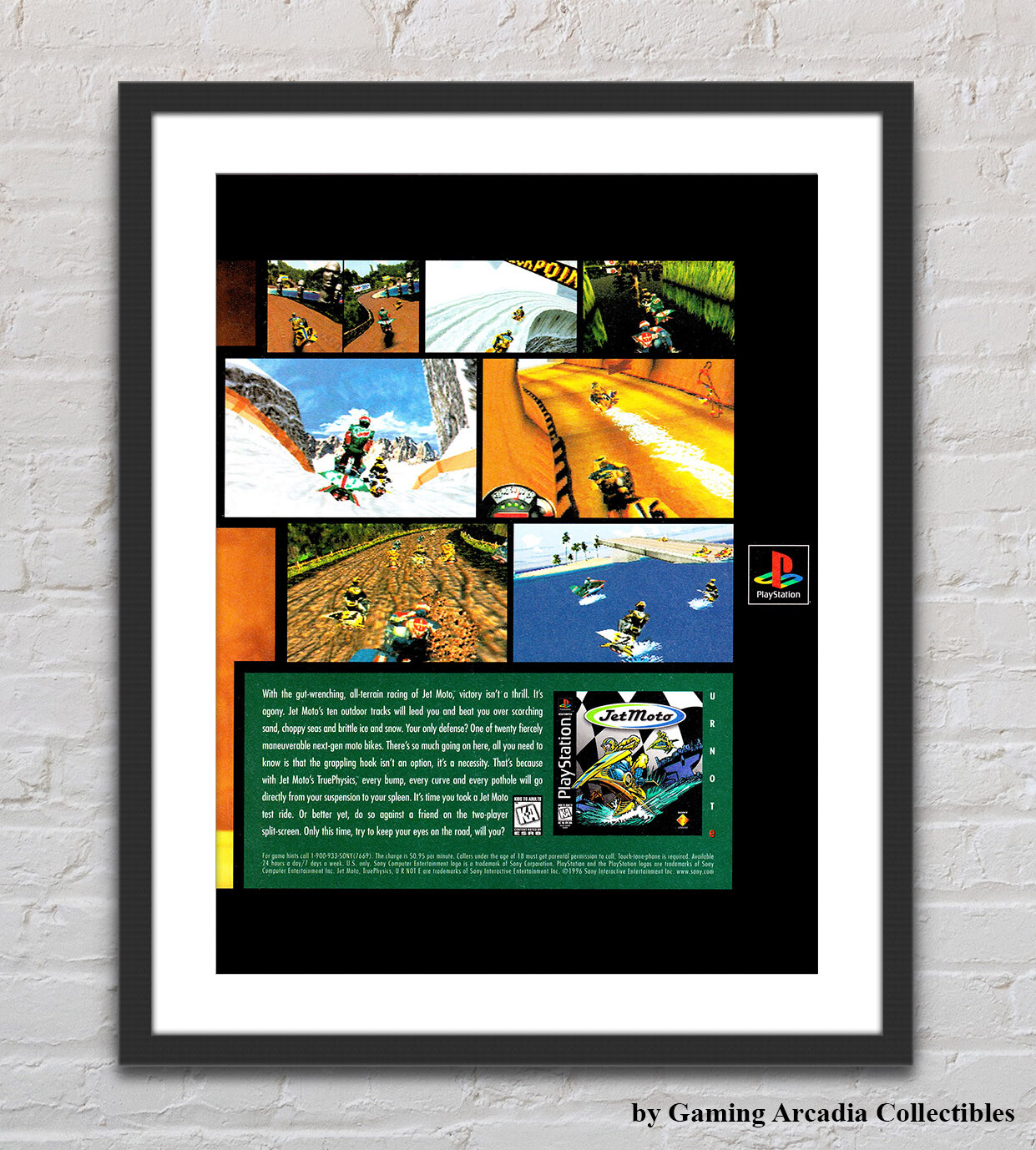 Jet Moto Playstation PS1 Glossy Promo Ad Poster Unframed G3651 | eBay