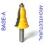 1 PC 1/2" SH Base-A Architectural Molding Router Bit sct-888 ...