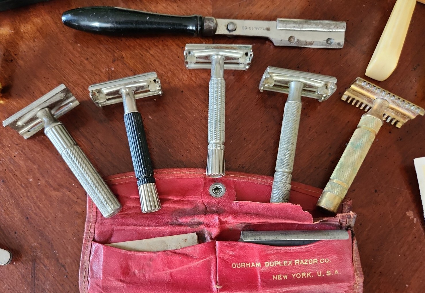 Vintage Lot of 19 Razors Straight Durham Gillette Gem Boxes Accessories ...