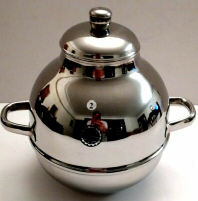 Beans Cooking Pot Stainless Steel Cookware Egyptian Damasa Double ...