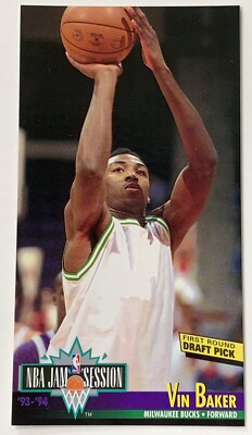 1993-94 Fleer Jam Session Vin Baker ROOKIE card #120 Milwaukee Bucks | eBay