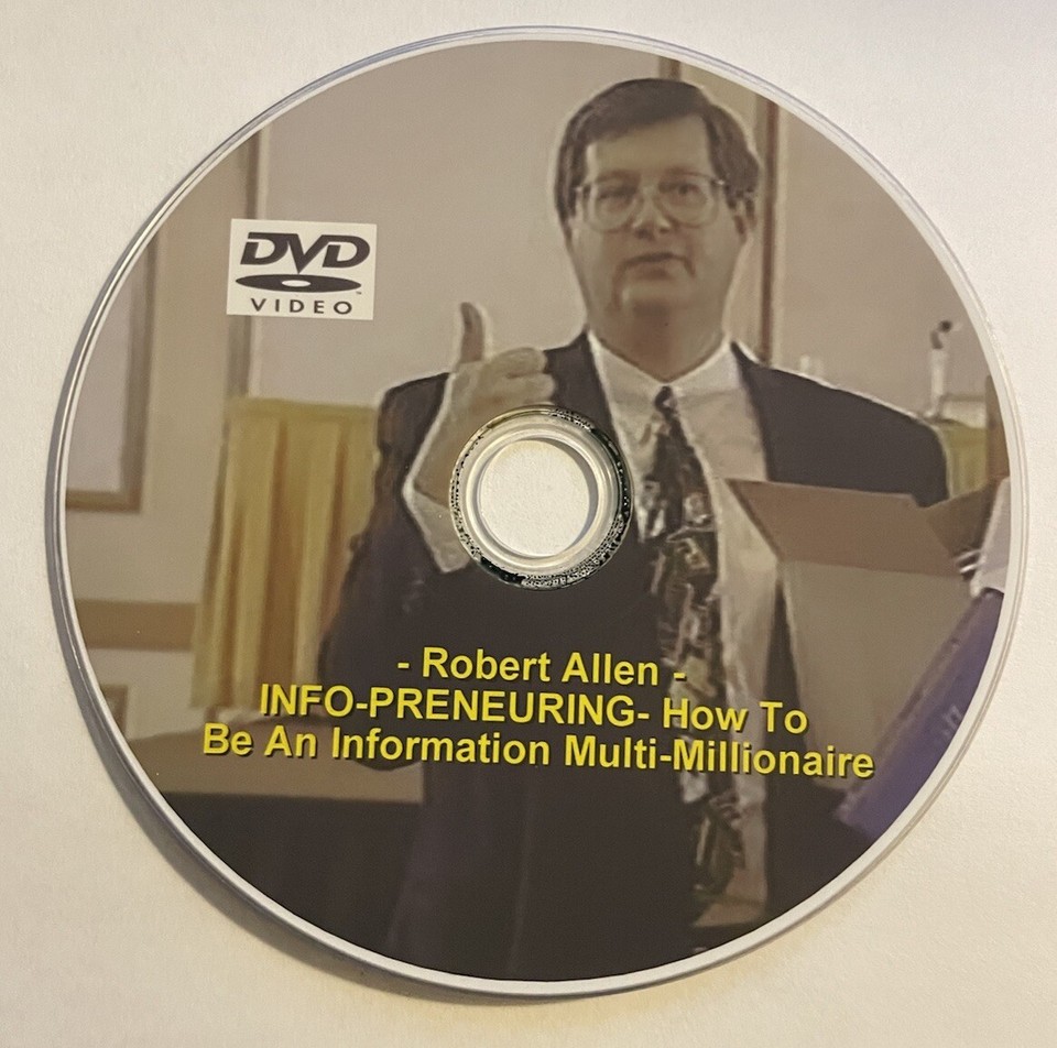 ROBERT ALLEN INFO-PRENEURING - Be A Information Multimillionaire DVD ...