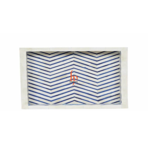 Bone Inlay Chevron Serving Tray | Bone Inlay Antique Tray | eBay