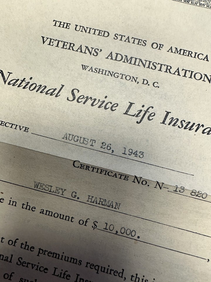 National Service Life Insurance Co Policy 1943 | eBay