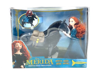 Rare Disney Pixar Brave Princess Merida & Angus Figures Dolls NIB# LT ...