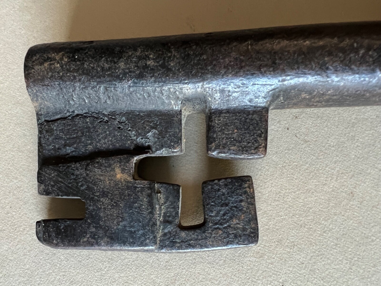 Antique 1600-1700s Very Rare Large Austrian Hand Wrought Key, Farm,12. ...