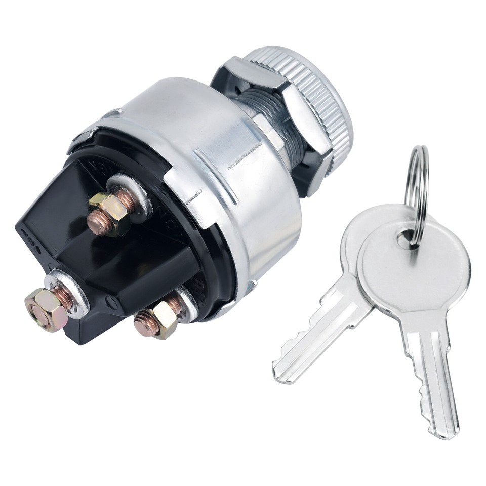 Universal Ignition Key Starter Switch & 2 Keys 4 Position For Car ...