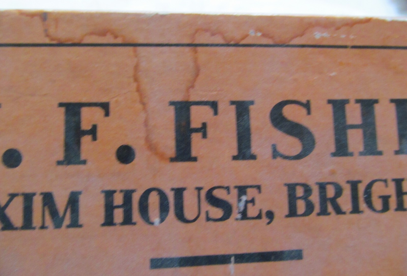 VINTAGE EMPTY GOLF BALL BOX TO HOLD A DOZEN W. F. FISHER REPAINT DIMPLE ...