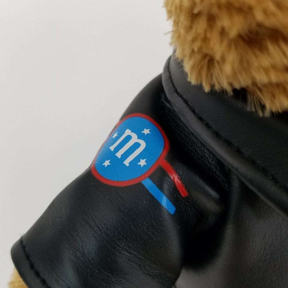 M & M Galerie Teddy Bear Leather Bomber Jacket Wings 2004 M&M 7" | eBay
