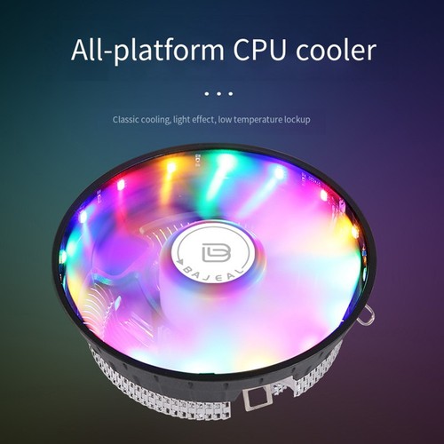 For Bajeal P3 Radiator CPU Fan with Vibrant Colorful Luminous for ...