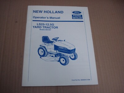 Ford LS25-12.5G Yard Tractors Operator's Manual 1994 | eBay