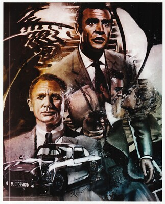 "Bonded For Life" Rob Prior James Bond 007 8x10 Litho Print Connery ...