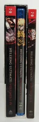 Hellsing Ultimate OVA Series 1-10 I-X Blu-ray/DVD Combo Pack Box LIKE ...