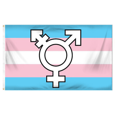 Transgender Symbol Flag 3ft x 5ft Printed Polyester | eBay