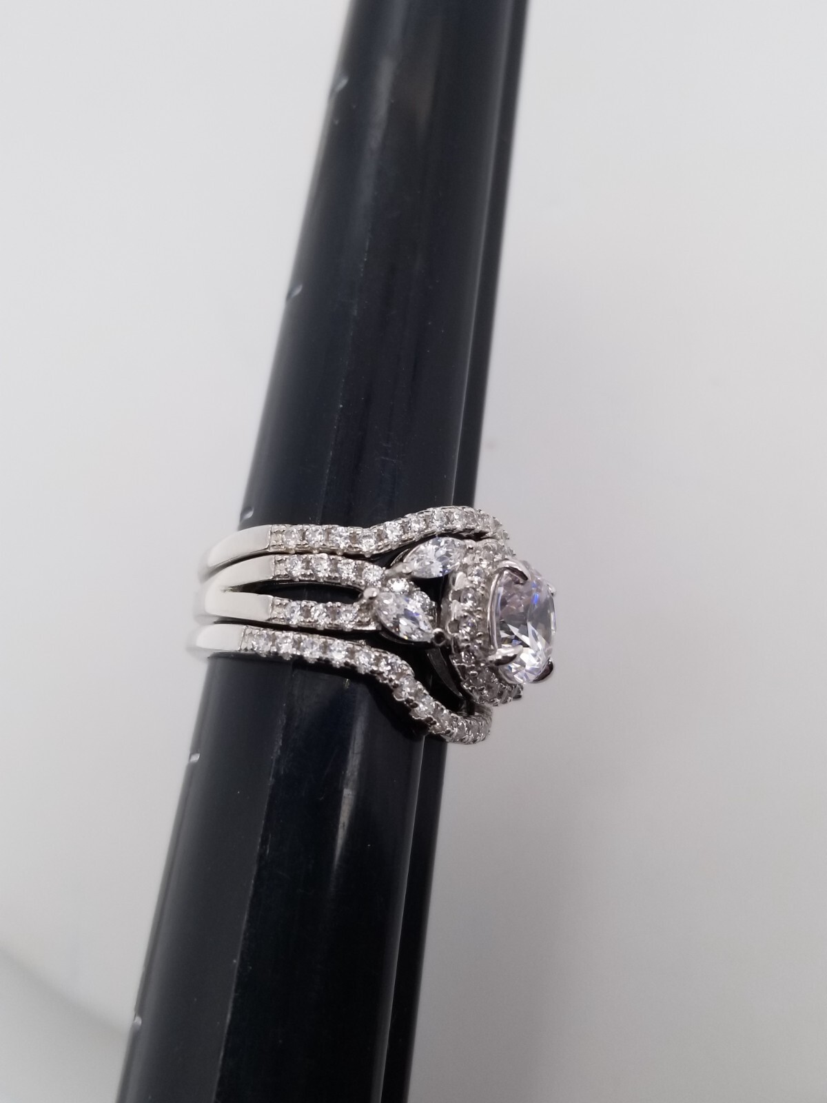 S&E 925 Sterling Silver CZ Stackable Rings sz 4.5 (5.7g T.W) | eBay