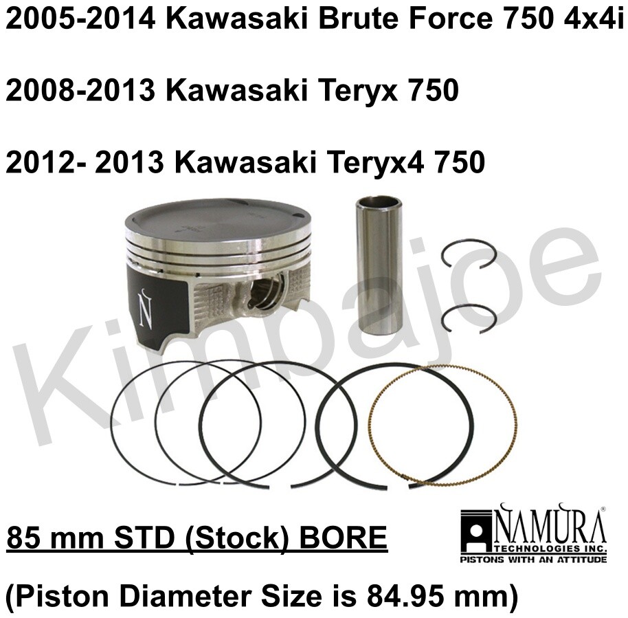 Kawasaki Brute Force 750 4x4i Teryx Teryx4 750 Namura 85 mm STD BORE ...