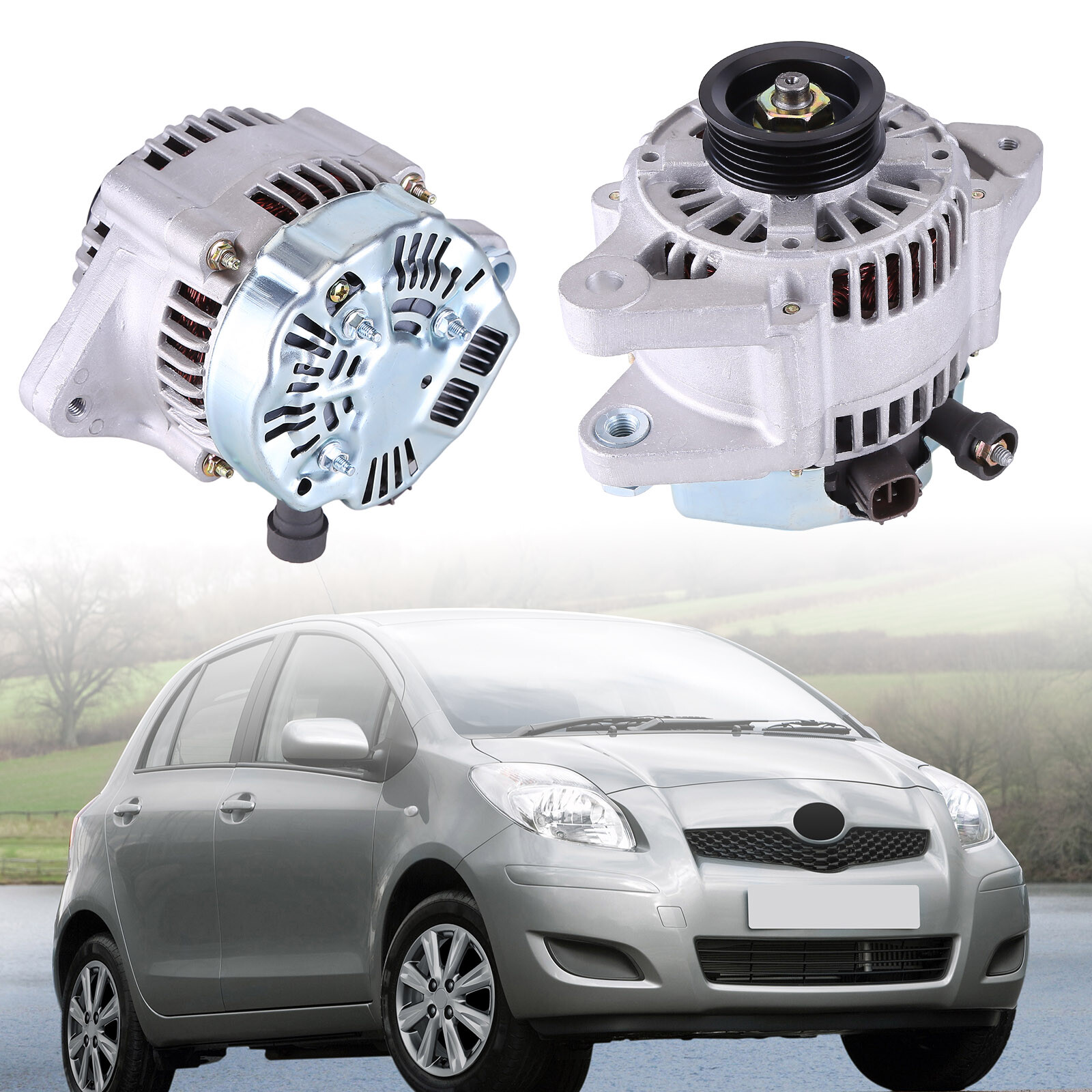 Alternator Fits For Toyota Yaris 1.5L 2006 2007 2008 2009 w/ 27060 ...