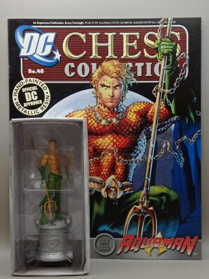 Eaglemoss DC Comics Chess Collection Aquaman White Rook Issue 48 with ...