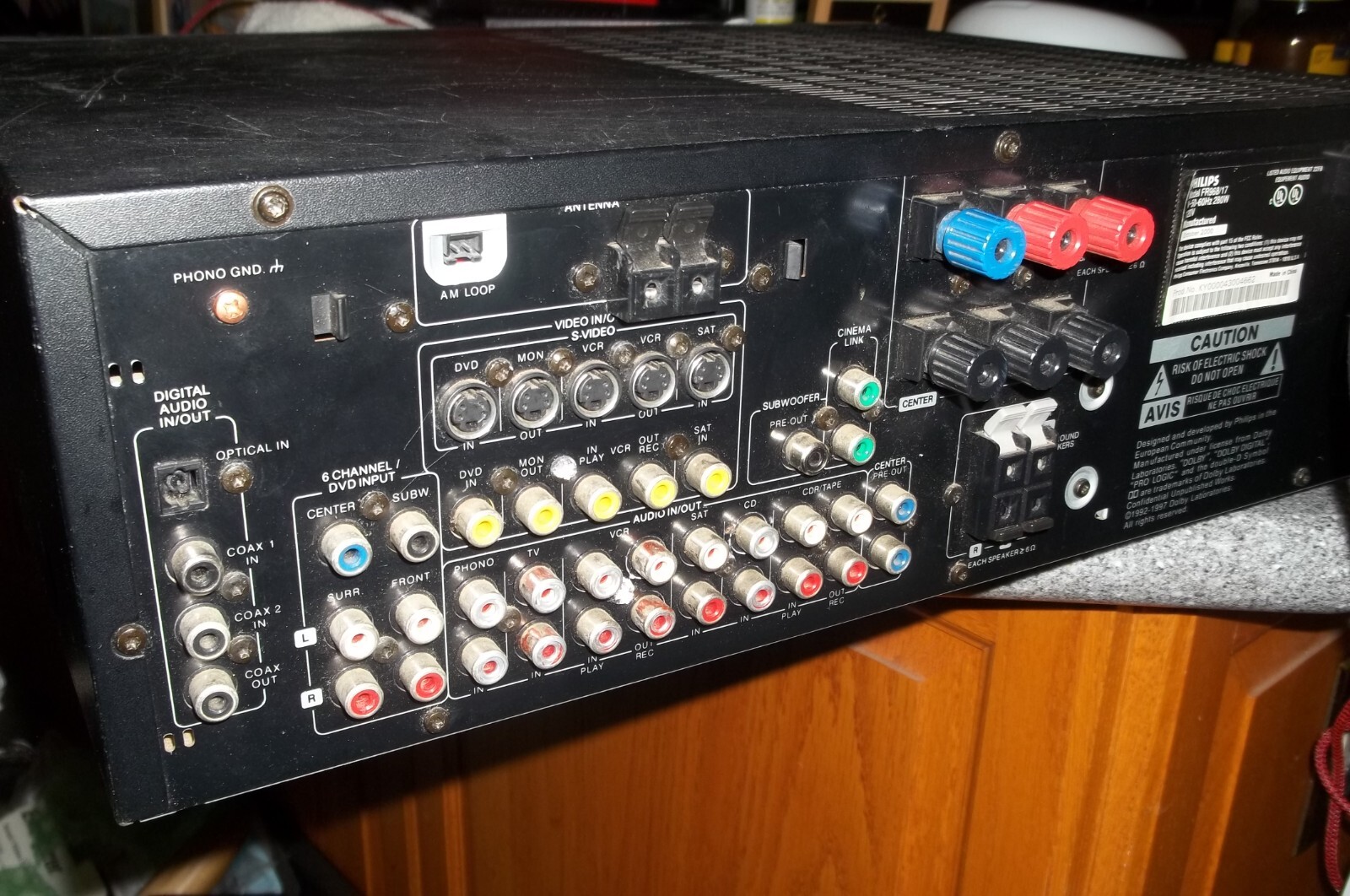 Philips FR968/17 3D Virtual 5.1 Surround A/V Surround Receiver (Working ...