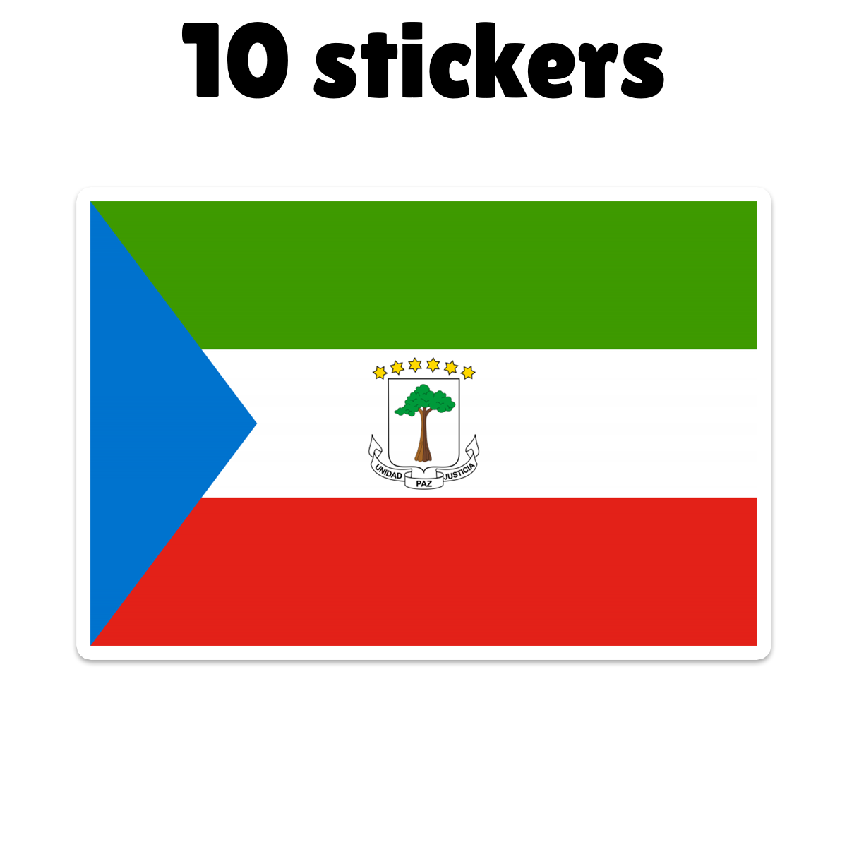 Equatorial Guinea Flag Sticker Decal Vinyl Fade & Waterproof | eBay