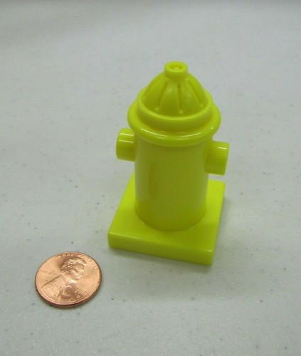 LEGO Duplo FLUORESCENT YELLOW FIRE HYDRANT for FIREMAN FIREFIGHTER Fire ...