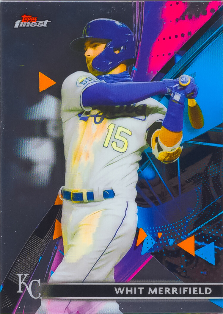 Whit Merrifield 2021 Topps Finest Baseball Chrome Card #3 Kansas City ...