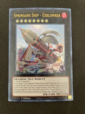 Yu-Gi-Oh! TCG Springans Ship - Exblowrer Blazing Vortex BLVO-EN046 1st ...