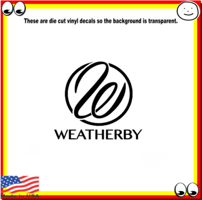 Weatherby Firearms Hunting Outdoor Sports Vinyl Cut Decal Sticker Logo ...