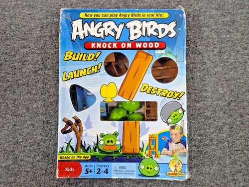 Angry Birds Knock On Wood Board Game Mattel 2010 - 100% Complete ...