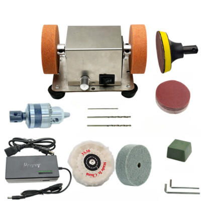 Electric Desktop Small Grinding Machine Double Grinding Wheel Polishing ...