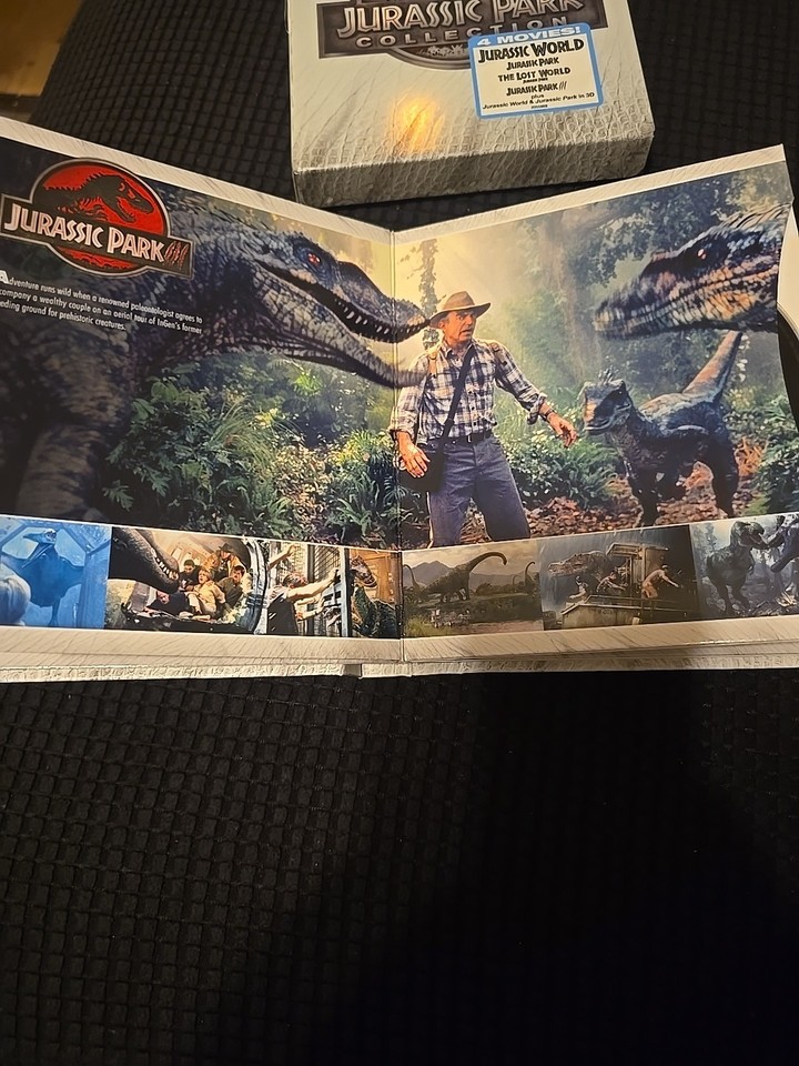 Jurassic Park Collection 4 Movie Collection (6-disc, Blu-ray +3D ...