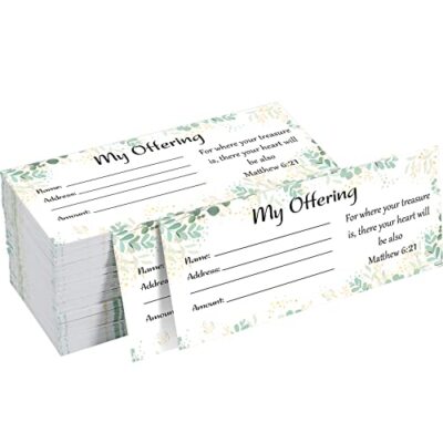 500 Pack My Offering Envelopes for Church Offering Tithing Donation ...