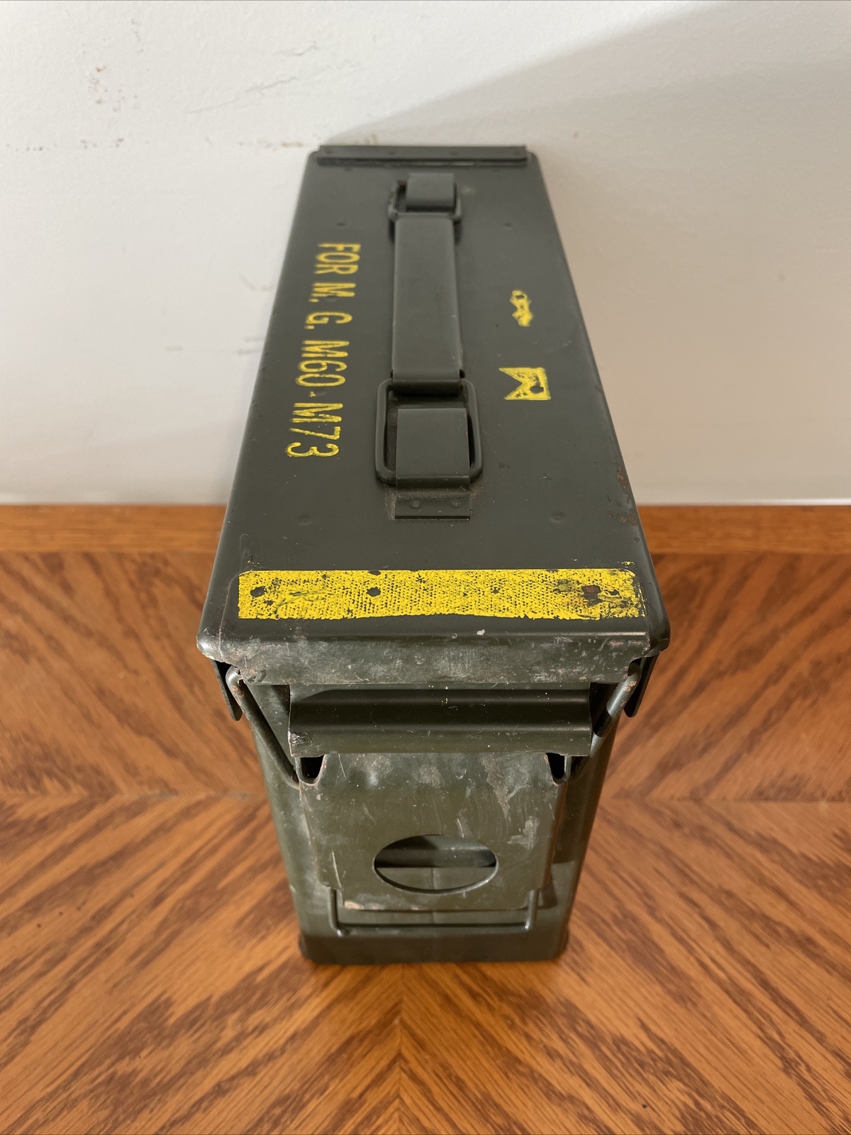 Vintage U.S. Military Ammo Box 200 Cartridges 7.62 MM NATO M80 Empty ...